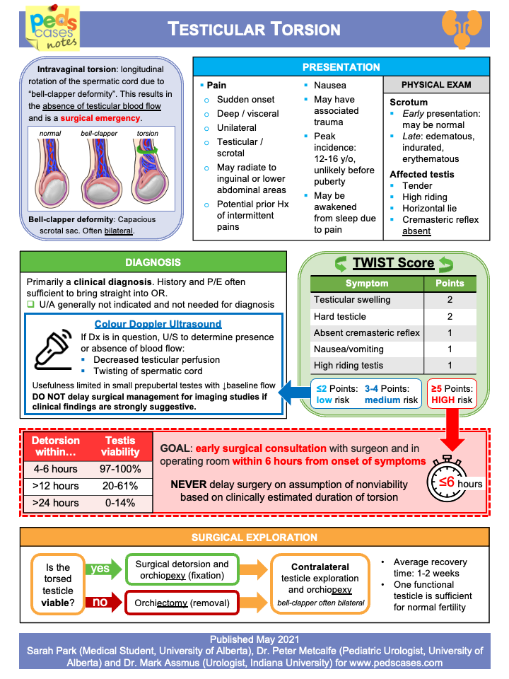 Testicular Torsion | PedsCases